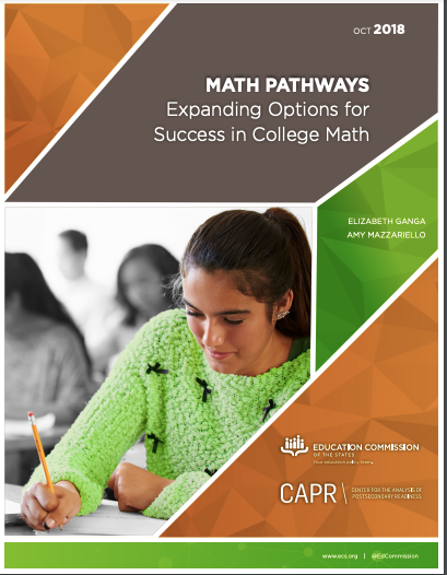 Math Pathways: Expanding Options for Success in College Math ...