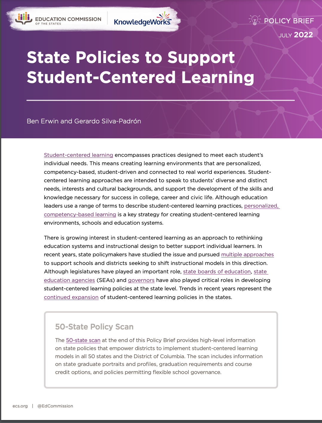 State Policies to Support Student-Centered Learning - Education ...