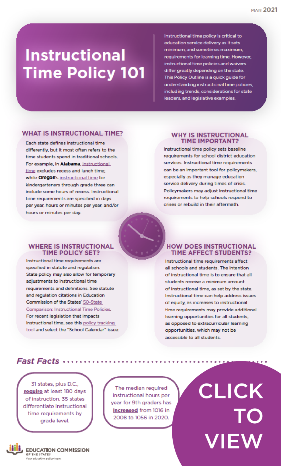 Instructional Time Policy 101 - Education Commission of the States